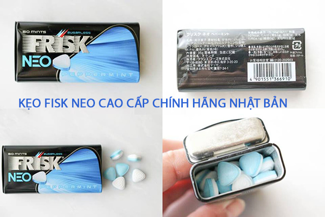 VIÊN NGẬM KẸO KÍCH DỤC NỮ FRISK NEO PEPPERMINT NHẬT BẢN