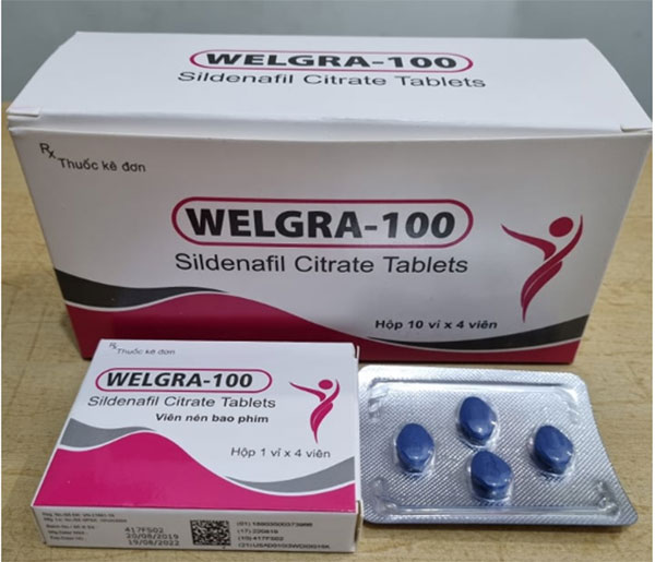 Thuốc chống rối loạn cương dương Welgra 100mg